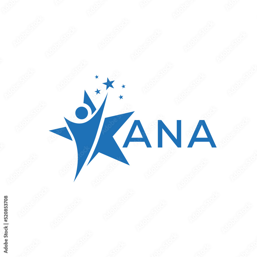 ANA Letter logo white background .ANA Business finance logo design ...