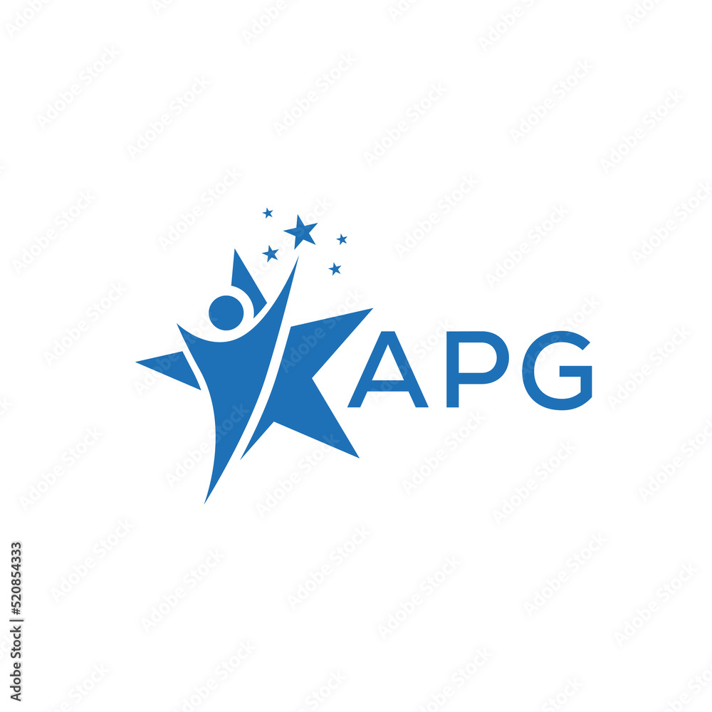 APG Letter logo white background .APG Business finance logo design ...