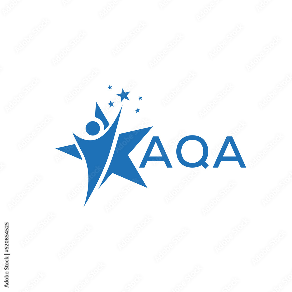 AQA Letter logo white background .AQA Business finance logo design ...
