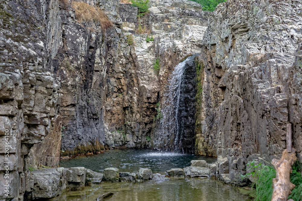 Small waterfall and pond which is one of the cascades named Cehennem ...