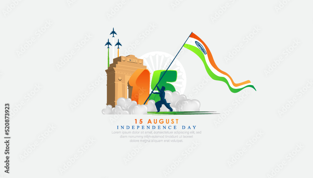 15 AUGUST- vector illustration of 15 august. Independence Day Stock ...