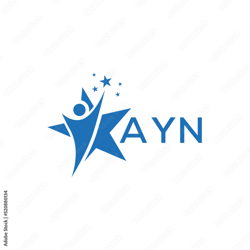 AYN Letter logo white background .AYN Business finance logo design ...