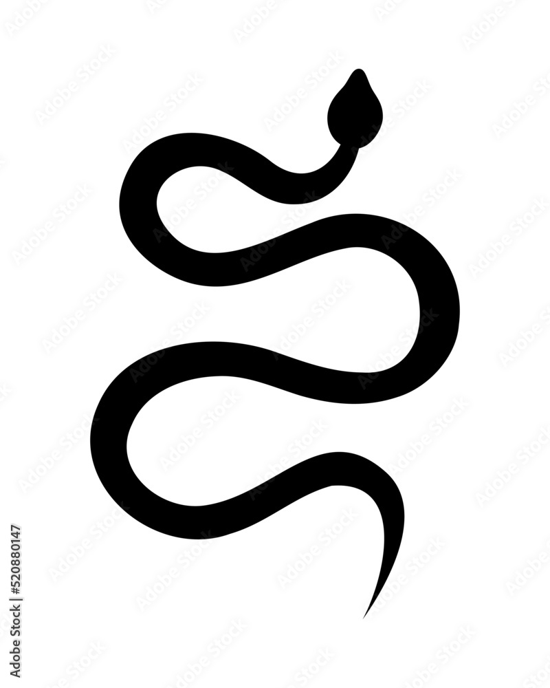 Black silhouette snake. Dark poisonous snakes icon. Tropical toxic ... Black silhouette snake. Dark poisonous snakes icon. Tropical toxic ...