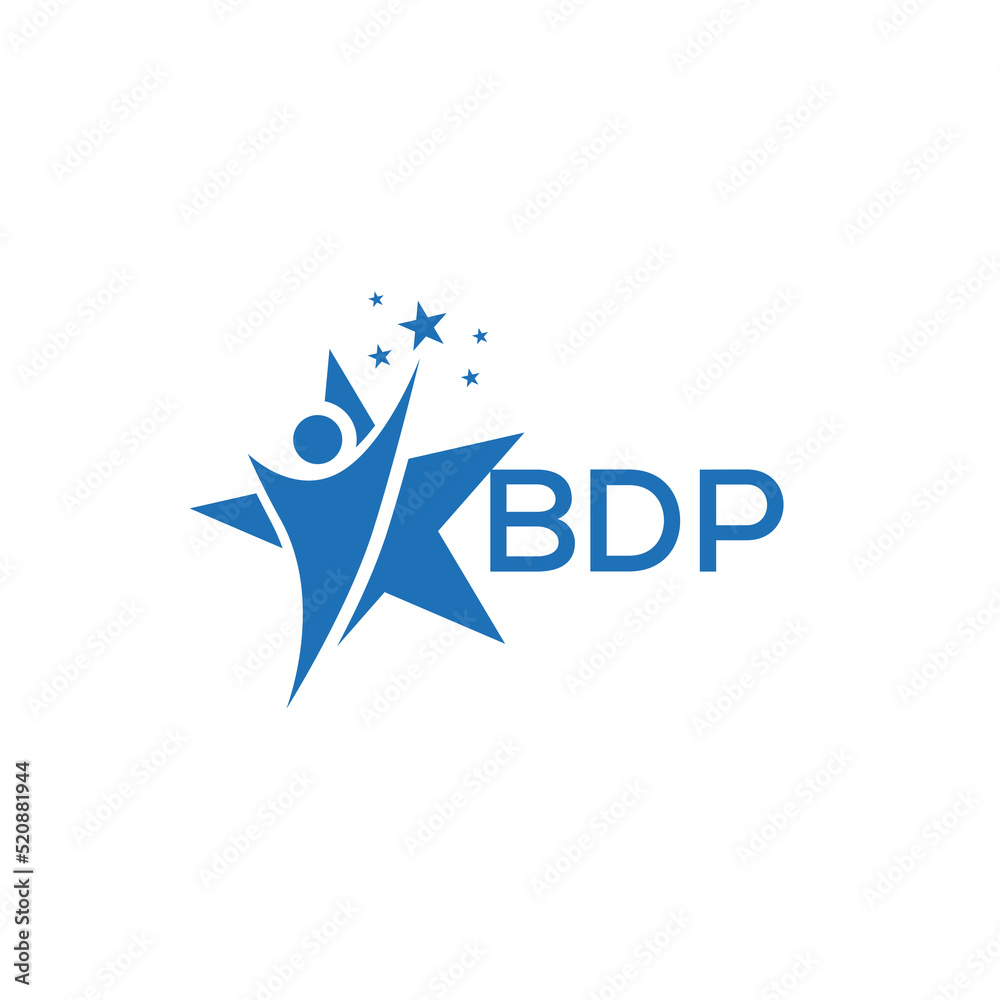 BDP Letter logo white background .BDP Business finance logo design ...