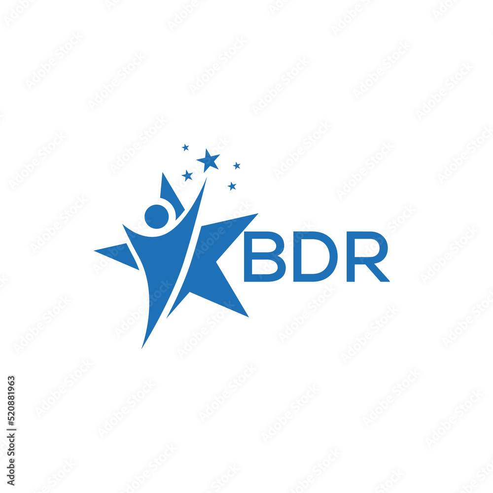 BDR Letter logo white background .BDR Business finance logo design ...