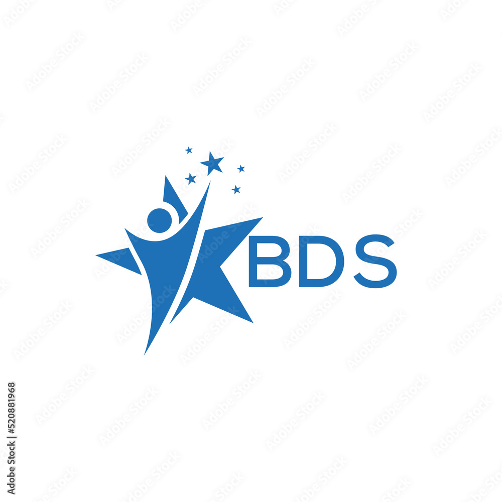 BDS Letter logo white background .BDS Business finance logo design ...