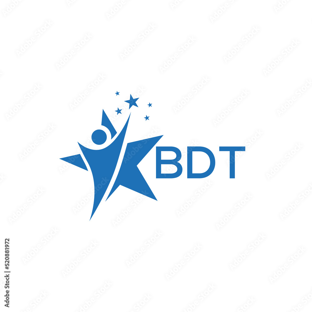 BDT Letter logo white background .BDT Business finance logo design ...