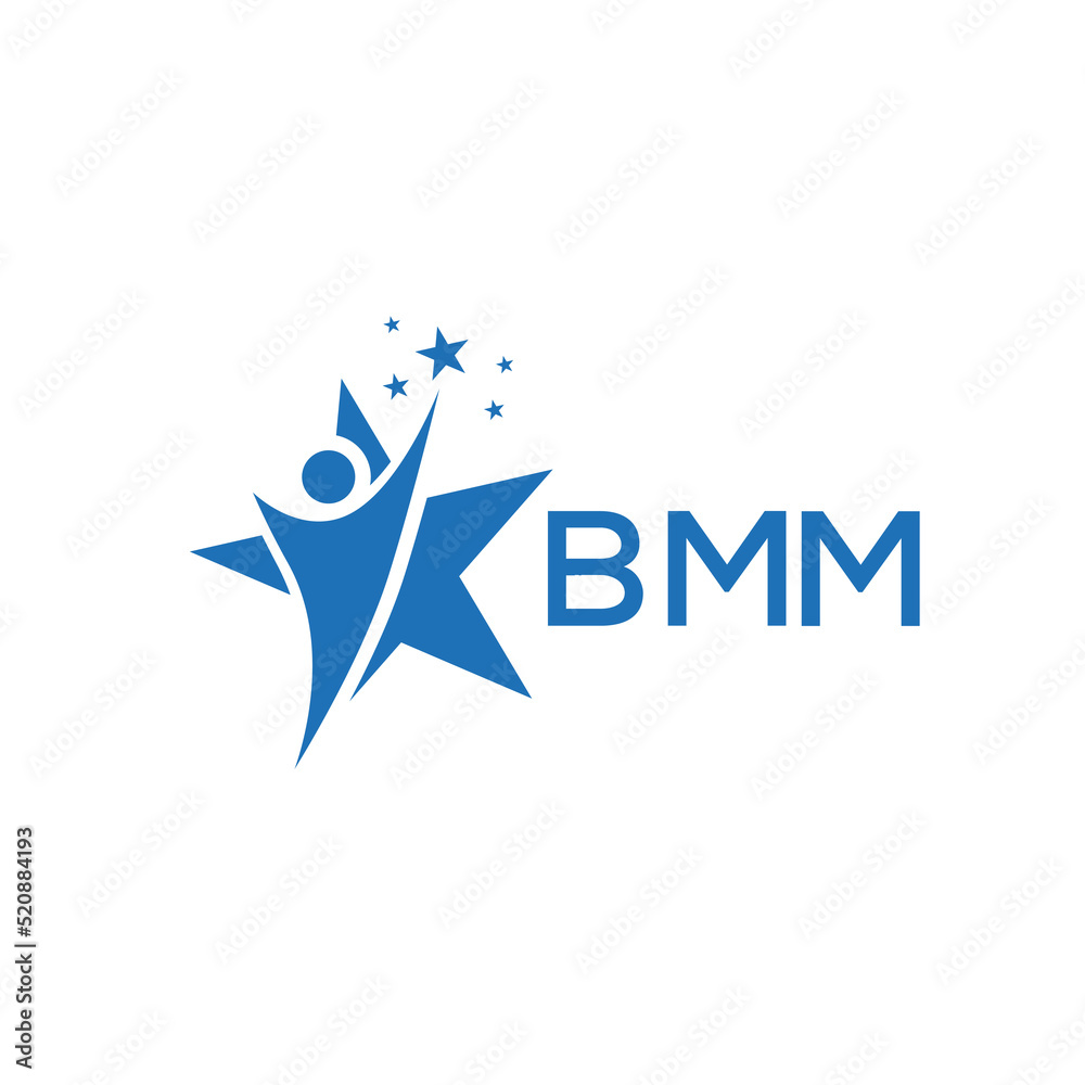 BMM technically letter logo design with white background in illustrator ...