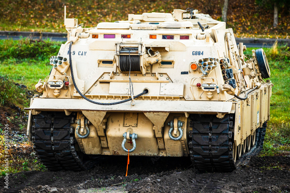 Pabrade/Lithuania October 21, 2019 The M88 Recovery Vehicle is one of ...