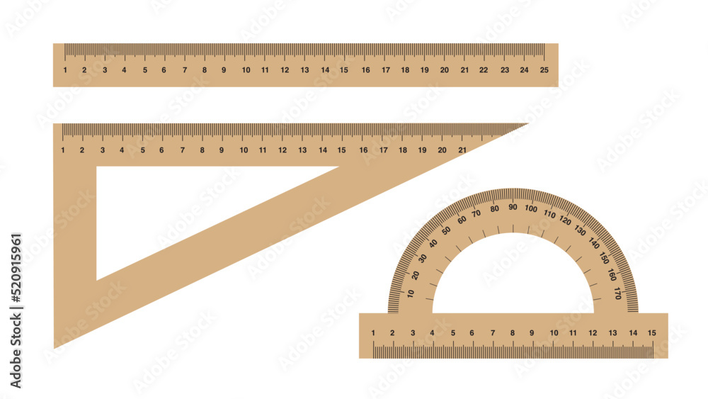 Ruler vector art and graphic illustration Stock Vector | Adobe Stock
