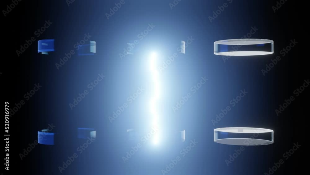 graphic of the slow motion lightning effect sparking in the blue ...