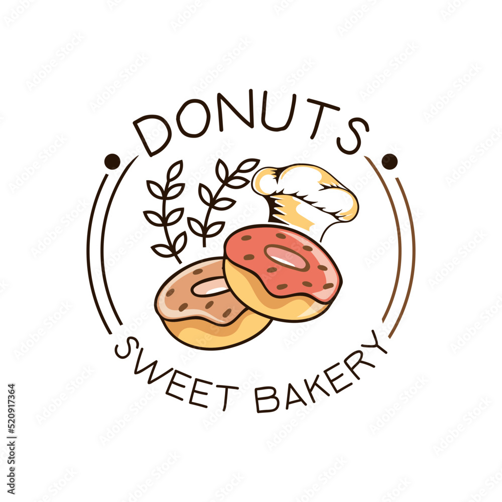 Simple hand drawn bakery logo cliparts Stock Vector | Adobe Stock