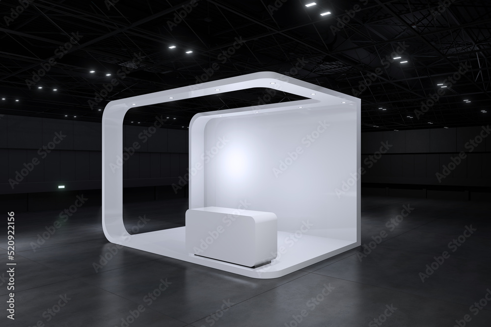 Ilustração do Stock: Exhibition stand for mockup and Corporate identity ...