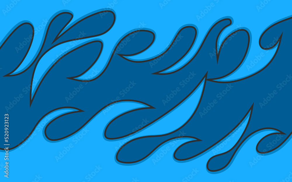 Simple background with blue flame pattern Stock Vector | Adobe Stock