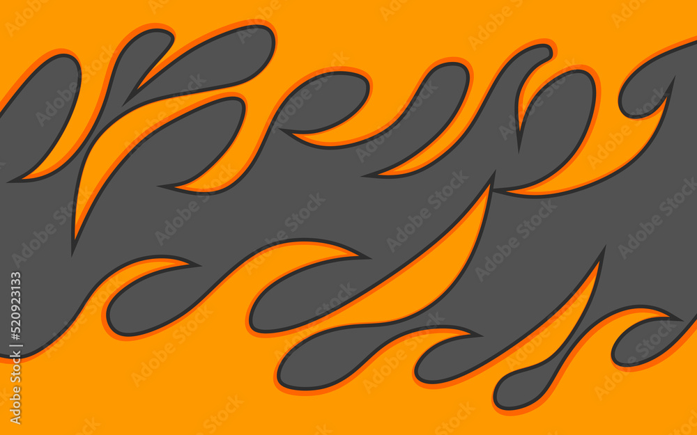 Simple background with orange flame pattern Stock Vector | Adobe Stock