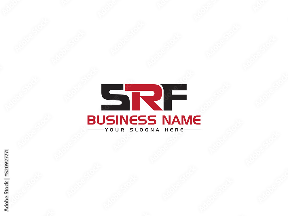Alphabet SRF Logo Icon Vector, Premium SR s r f Logo Image Design And ...
