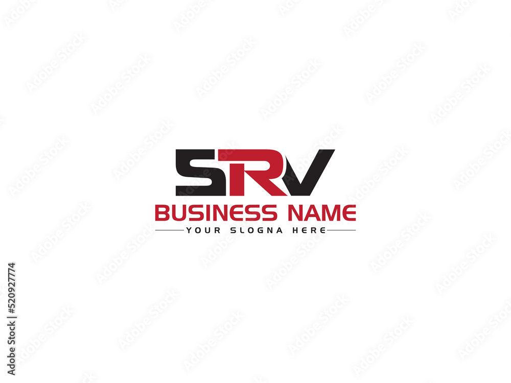 Alphabet SRV Logo Icon Vector, Premium SR s r v Logo Image Design And ...