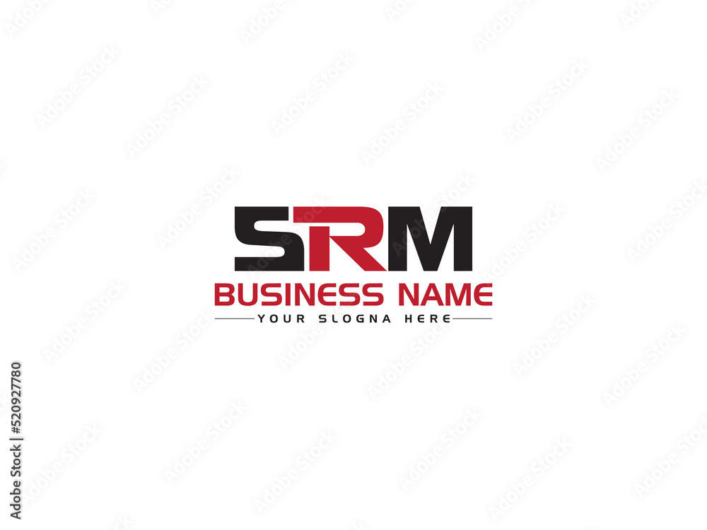 Alphabet SRM Logo Icon Vector, Premium SR s r m Logo Image Design And ...