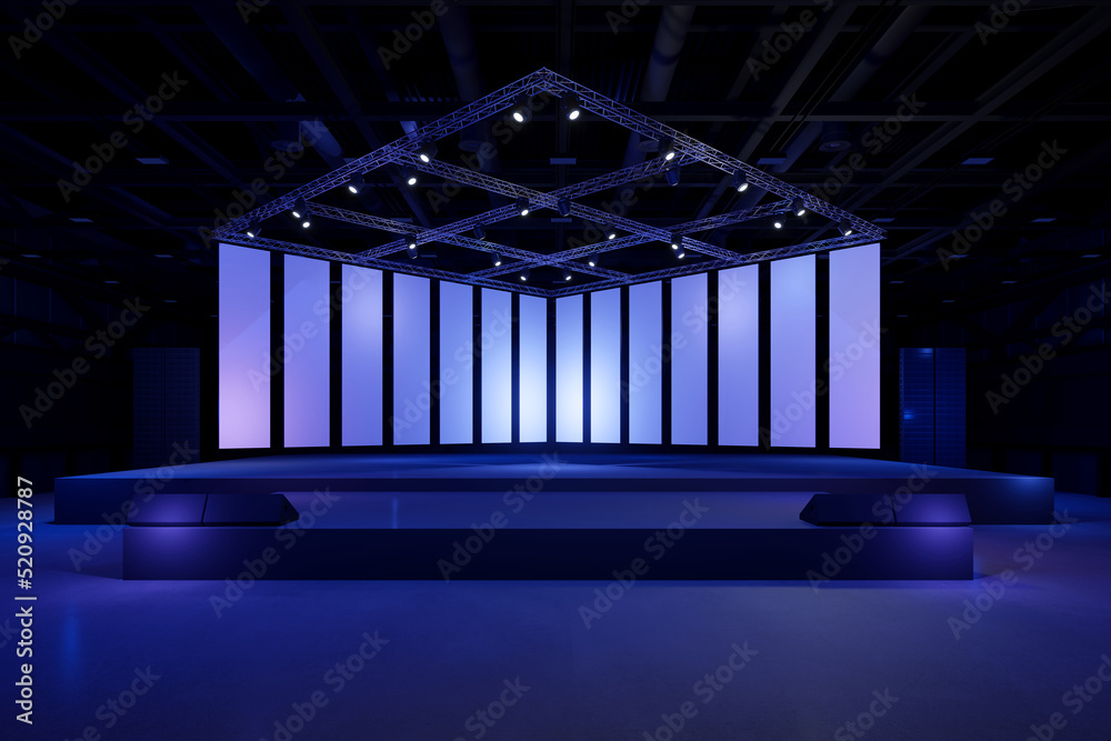 Empty stage Design for mockup and Corporate identity,Display.Platform ...