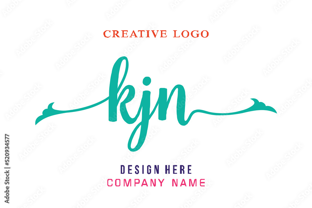 KJN lettering, perfect for company logos, offices, campuses, schools ...