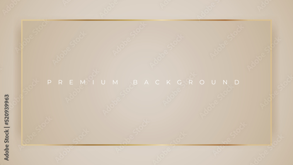 Abstract luxury and golden frame concept. Golden sparkling box frame ...