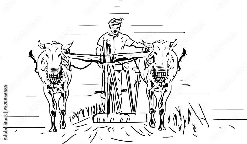 Indian farmer traditional agriculture Sketch drawing, Indian Farmer ... Indian farmer traditional agriculture Sketch drawing, Indian Farmer ...