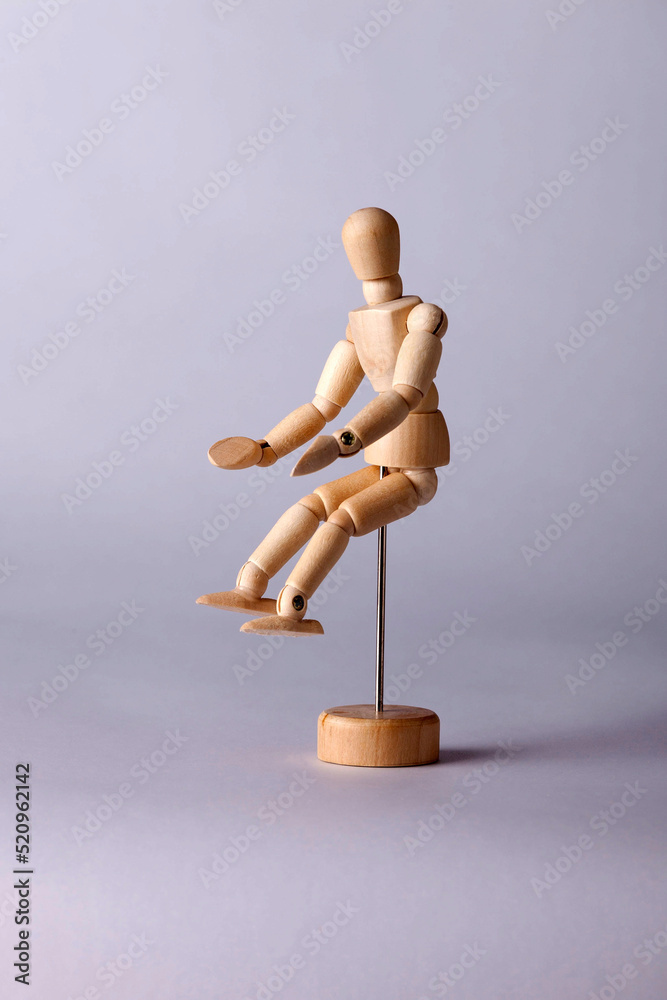 Photo & Art Print Wooden model of a human figure for drawing_21, artfoto53