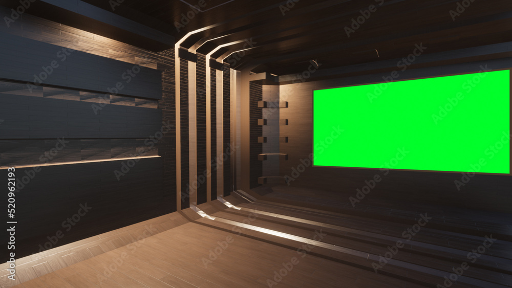 Virtual Studio Set 3d illustration Stock Illustration | Adobe Stock