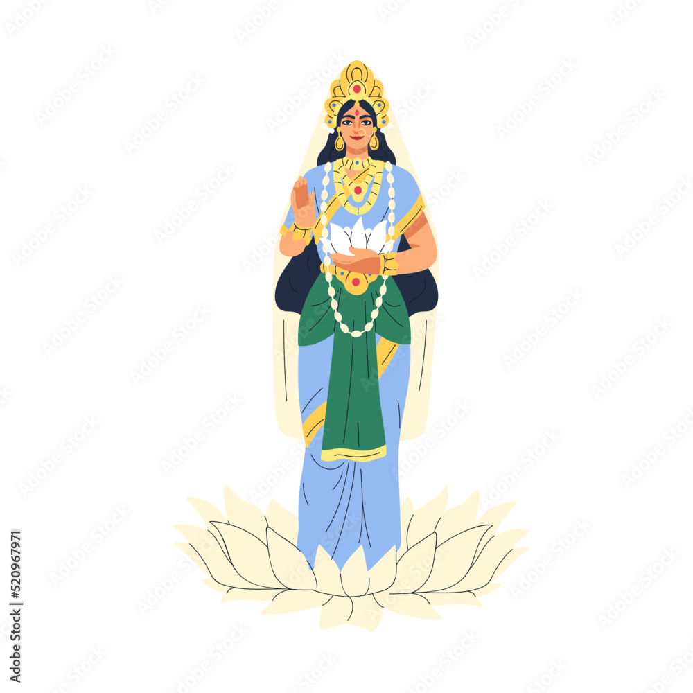 Indian goddess Parvati. Hindu female deity of motherhood, fertility ...
