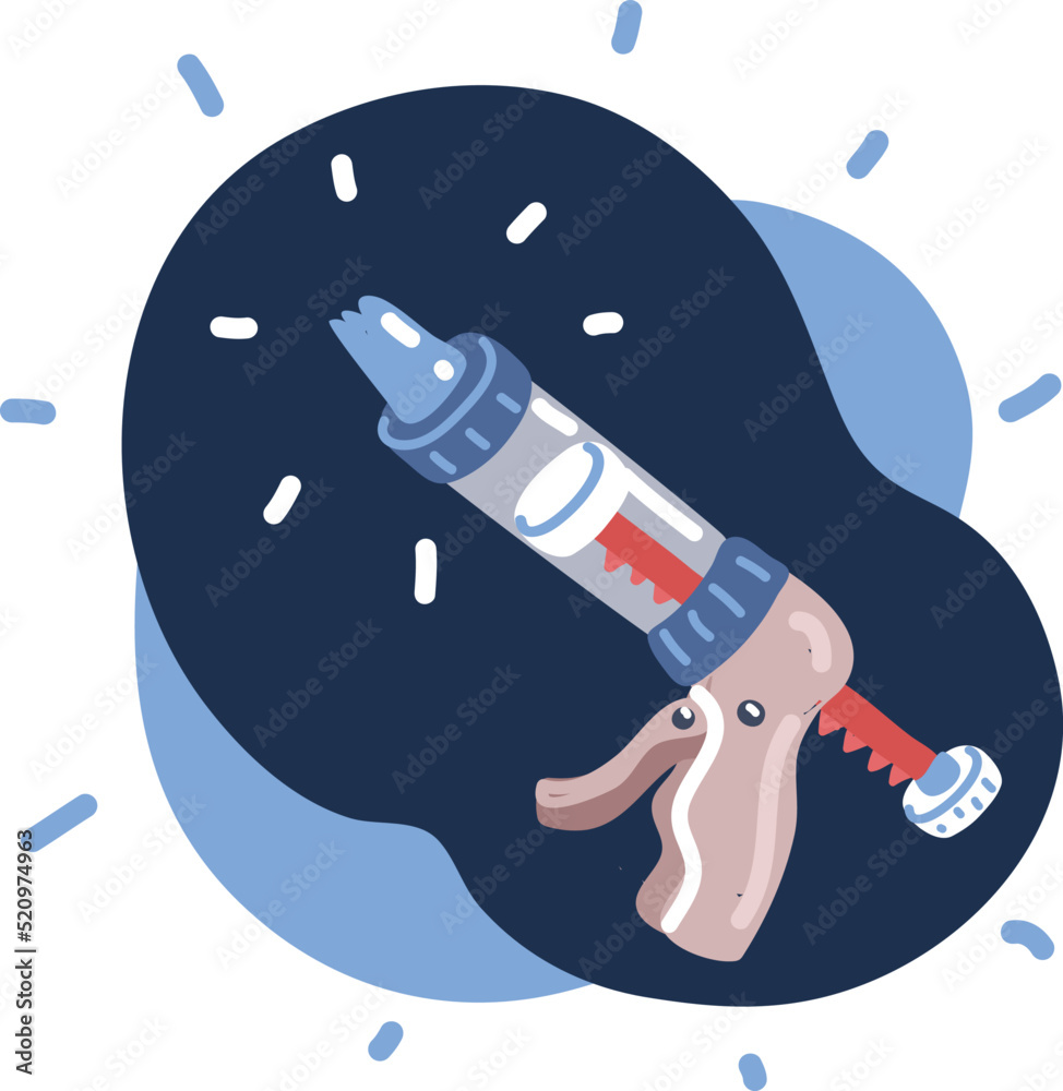 Cartoon vector illustration of Confectionery syringe Stock Vector ...