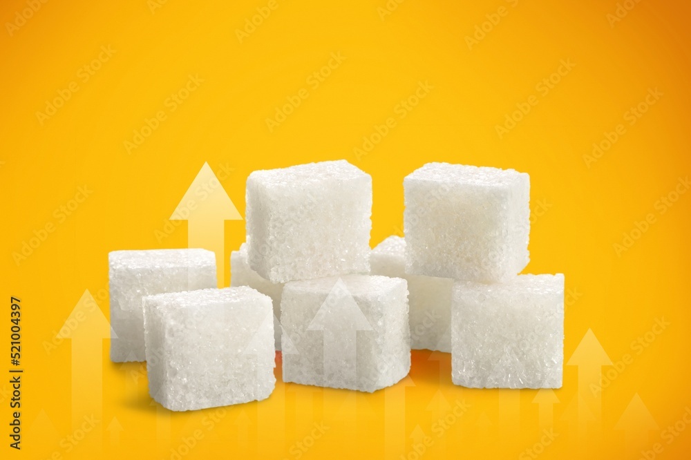 Ascending sugar cube graph with arrows indicating to reduce sugar ...