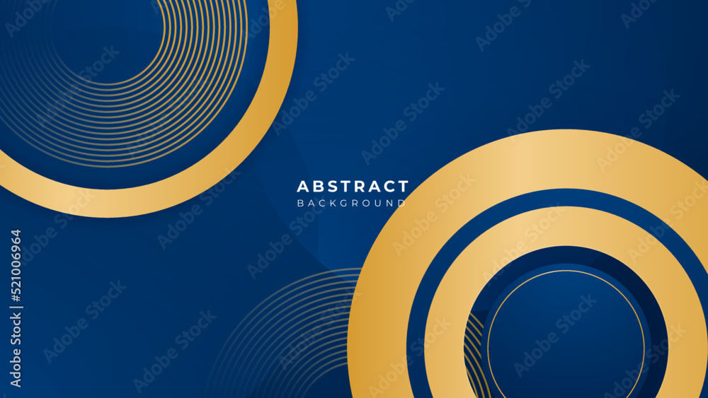 Modern blue and gold luxury abstract background Stock Vector | Adobe Stock