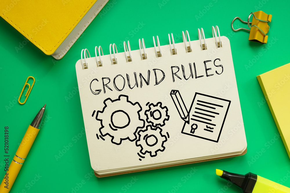 Ground rules are shown using the text Stock Photo | Adobe Stock