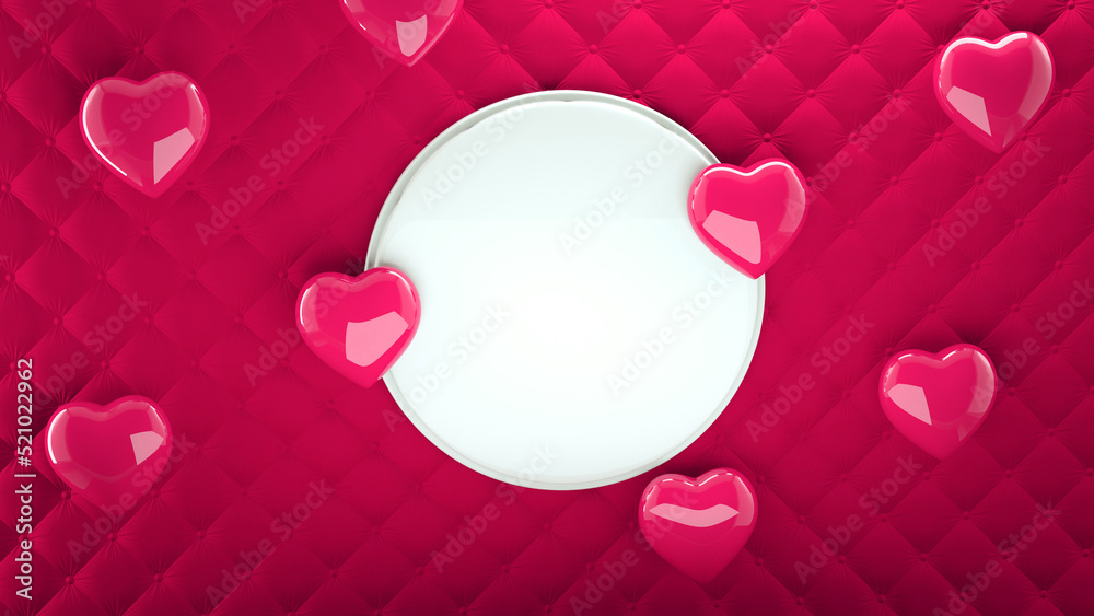 3d background with hearts to insert text Stock Illustration | Adobe Stock
