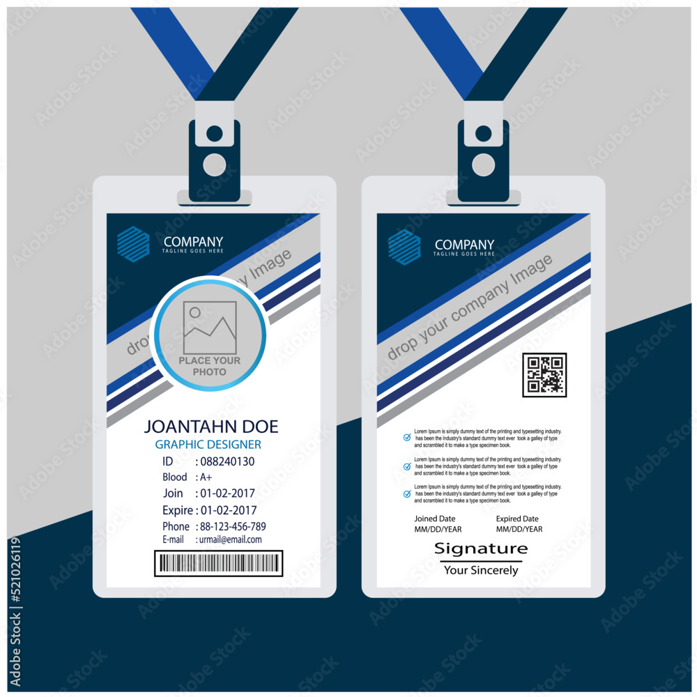 best id card, Professional Employee ID card, Business Id Card, Creative ...