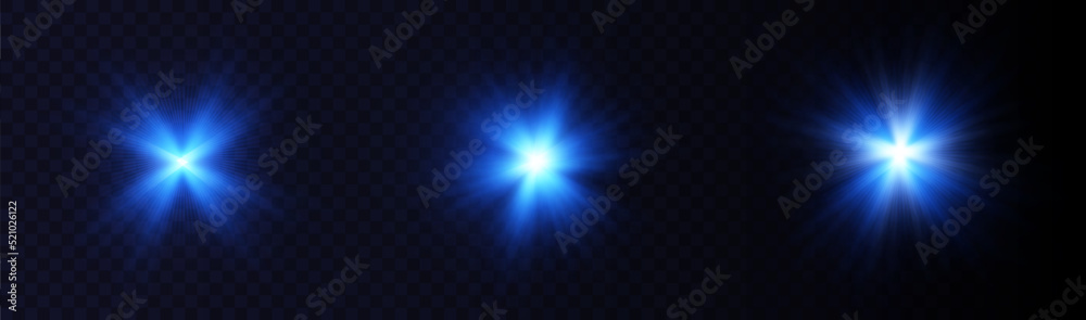 Light star blue png. Light sun blue png. Light flash blue png. vector ...