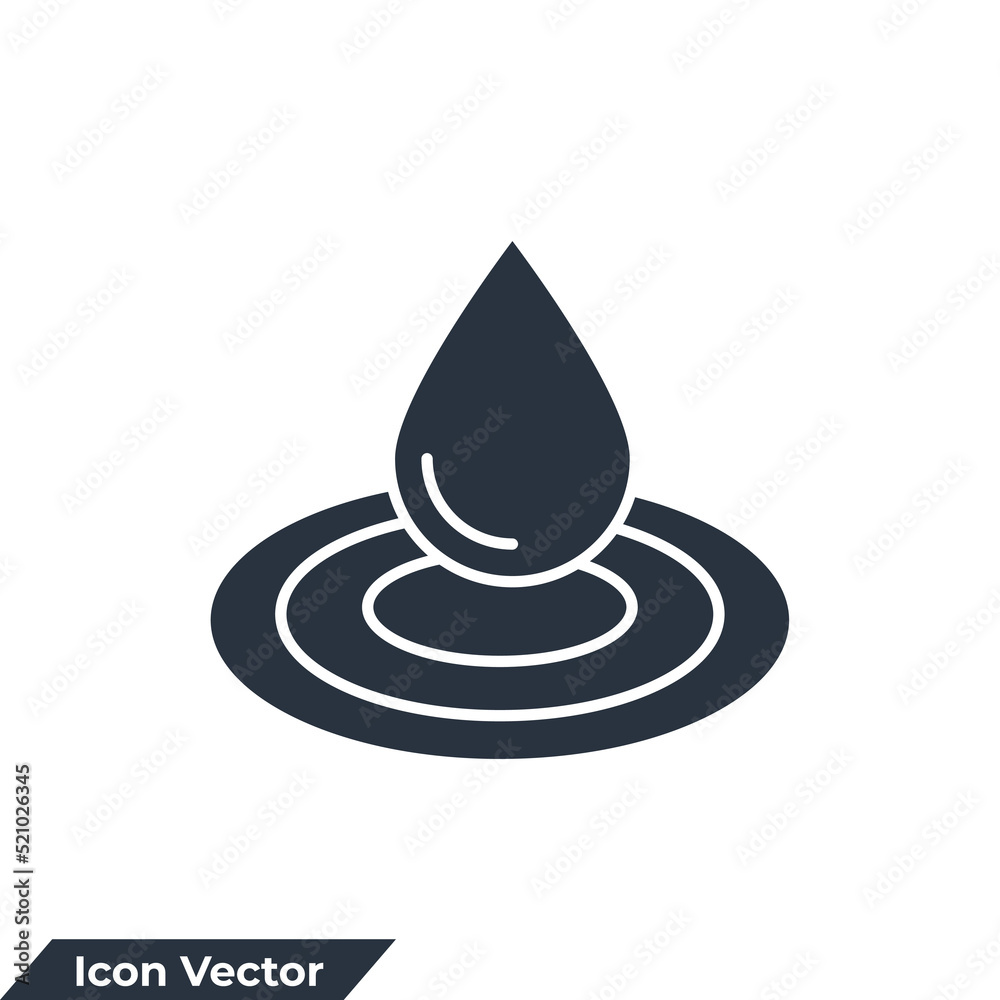 hydrology icon logo vector illustration. water drop symbol template for ...