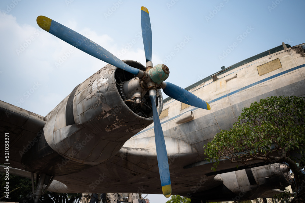 Hanoi, Vietnam - February 23, 2020: The Ilyushin Il-14, a Soviet twin ...