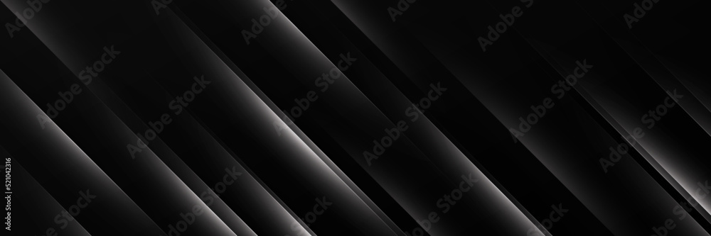 Abstract elegant shiny black and grey gradient diagonal stripes on ...