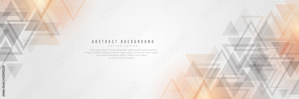 Abstract gray geometric triangles background with stripes lines and ...