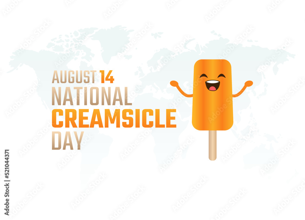 vector graphic of national creamsicle day good for national creamsicle ...