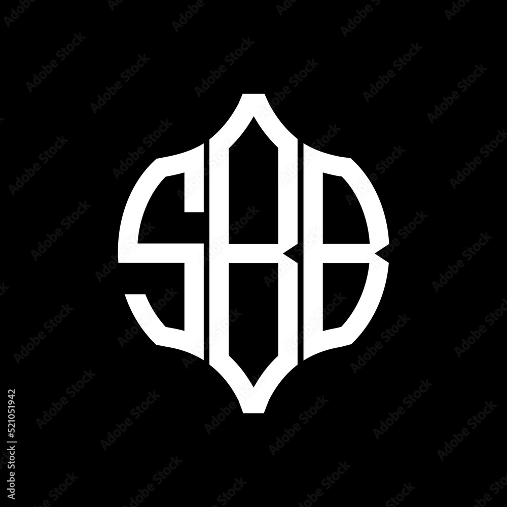 SBB letter logo. SBB best black background vector image. SBB Monogram ...