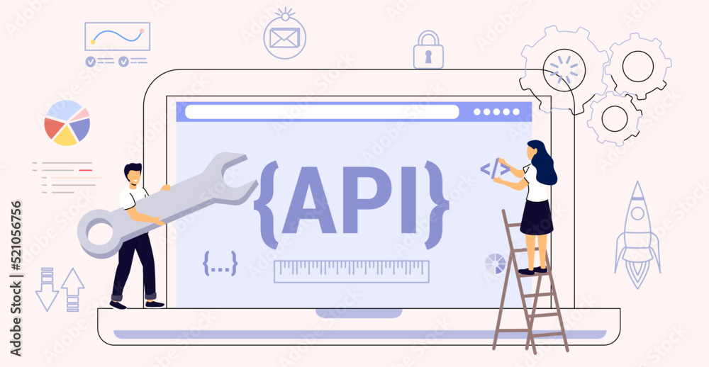 Api Application Programming Interface Software Development Tool Api As A Symbol Of Finished Code