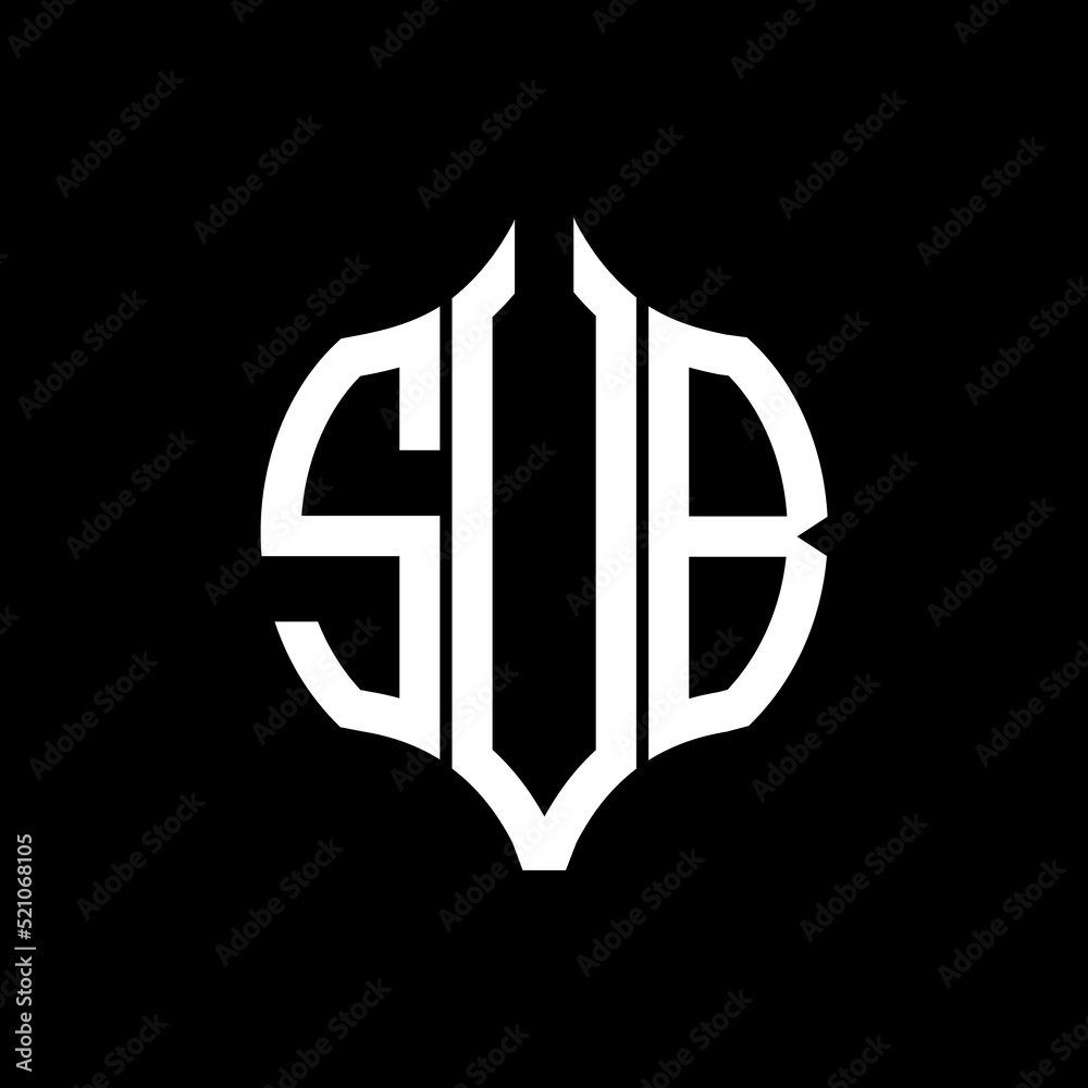 SVB letter logo. SVB best black background vector image. SVB Monogram ...