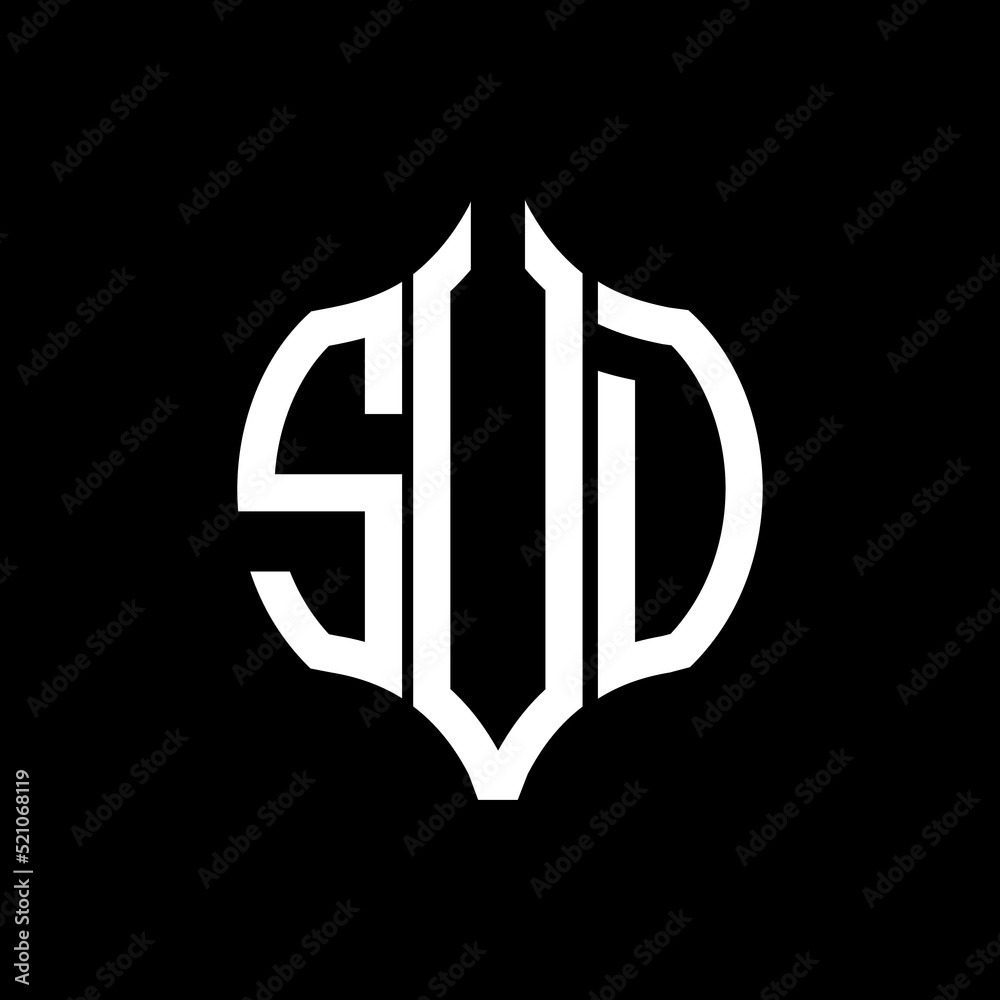 SVD letter logo. SVD best black background vector image. SVD Monogram ...