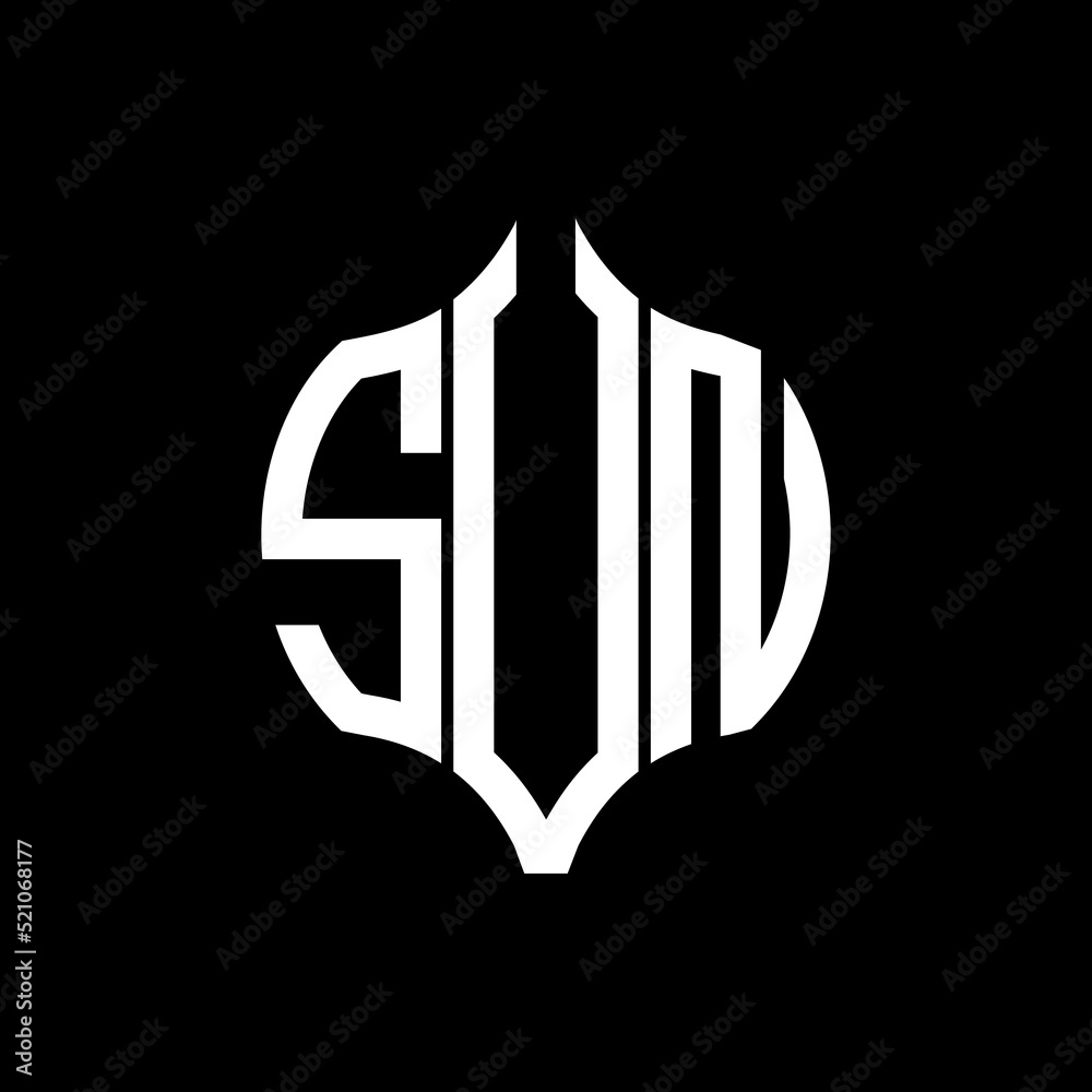 SVN letter logo. SVN best black background vector image. SVN Monogram ...