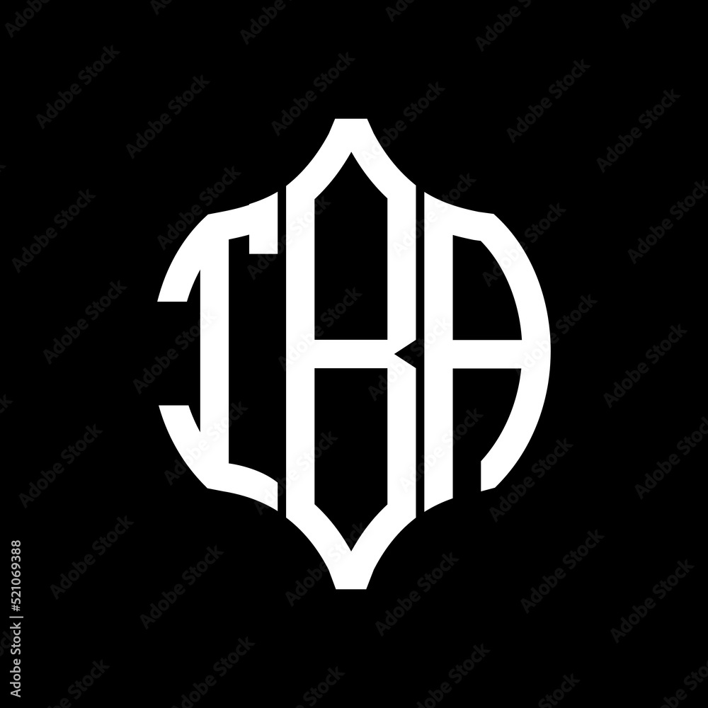 TBA letter logo. TBA best black background vector image. TBA Monogram ...