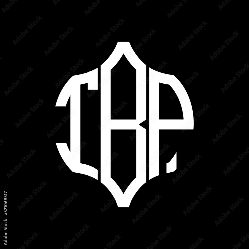 TBP letter logo. TBP best black background vector image. TBP Monogram ...