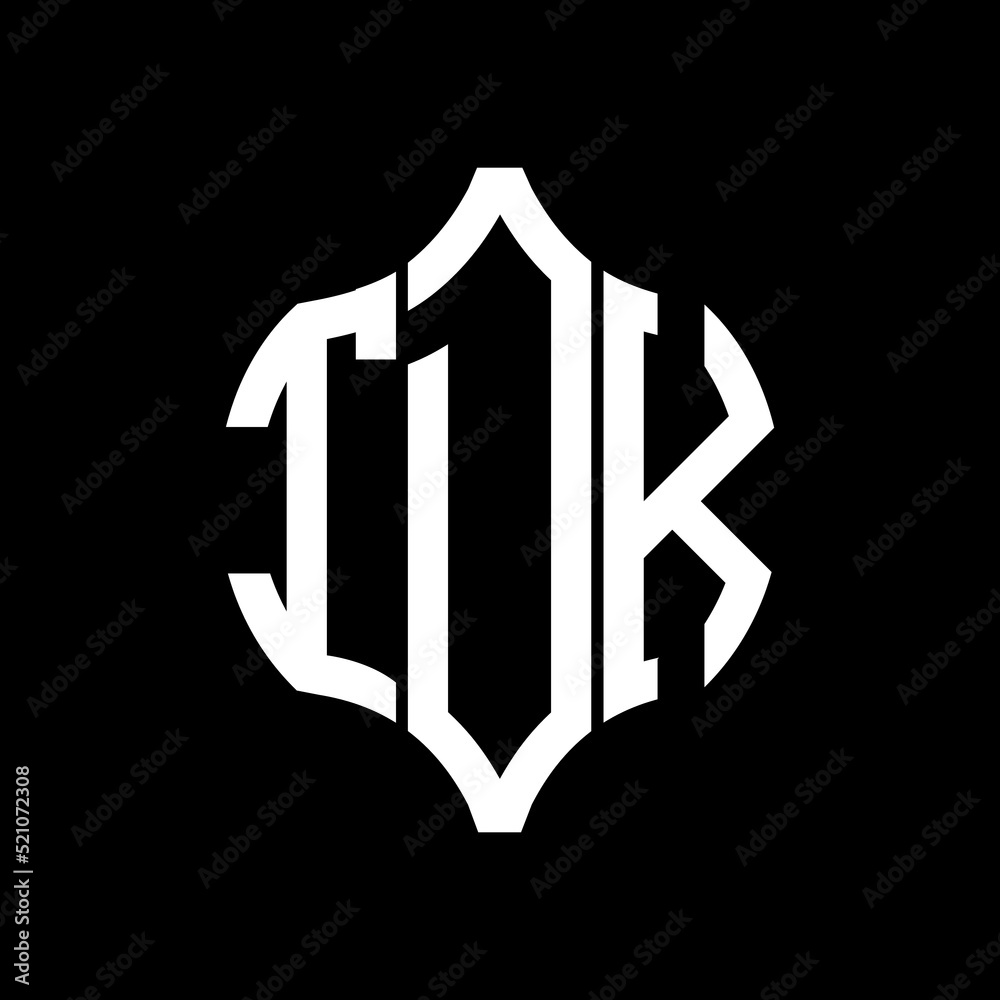 Vettoriale Stock TDK letter logo. TDK best black background vector ...