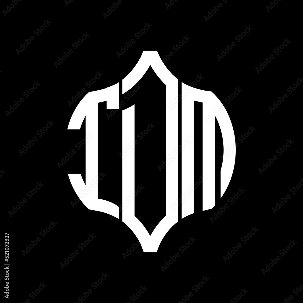 Vecteur Stock TDM letter logo. TDM best black background vector image ...